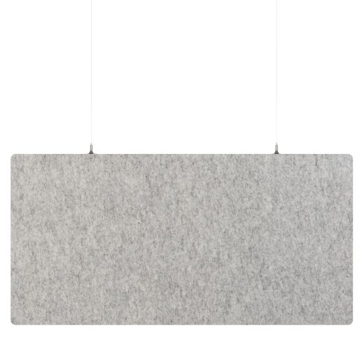 Panneau de plafond acoustique en feutre PET - 60x120 cm - Gris clair